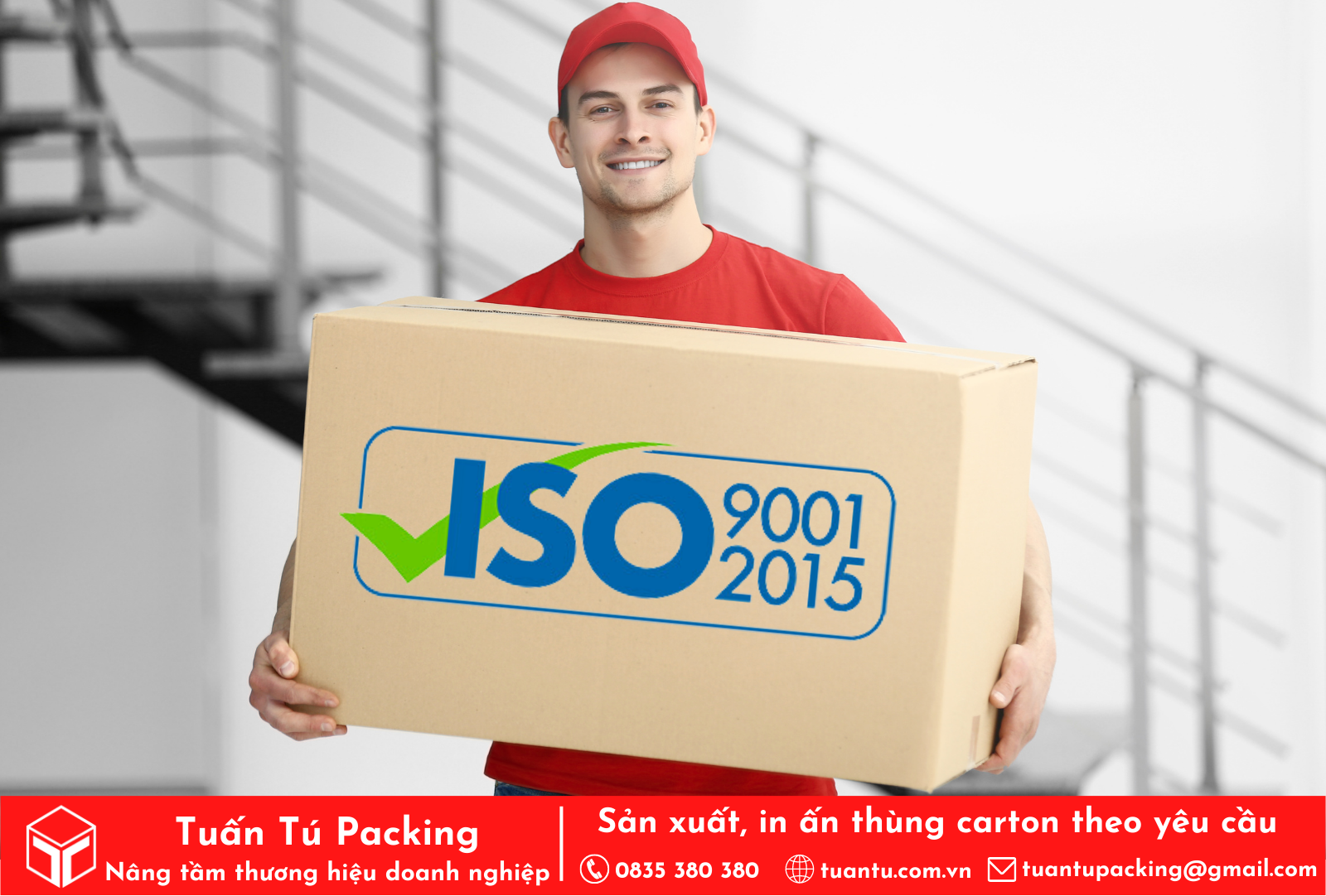Công ty sản xuất thùng carton đạt chuẩn ISO 9001:2015